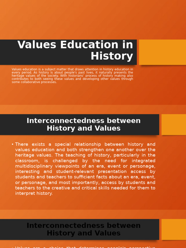 History's Role in Values Education | PDF | Social Psychology | Cognition