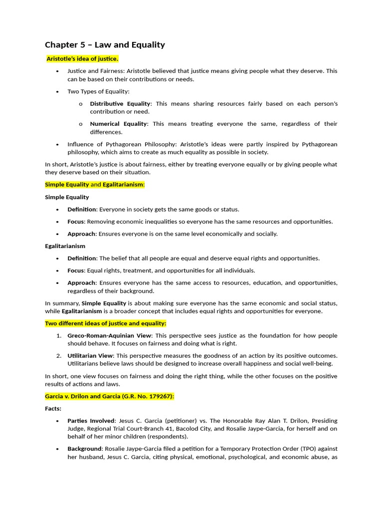 Aristotle's Justice and Equality Concepts | PDF | Justice | Crime ...