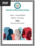 Types of Deviance in Sociology Explained | PDF | Deviance (Sociology ...