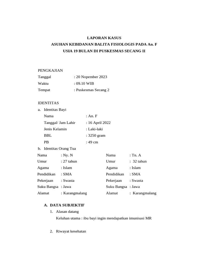 Askeb Balita F | PDF