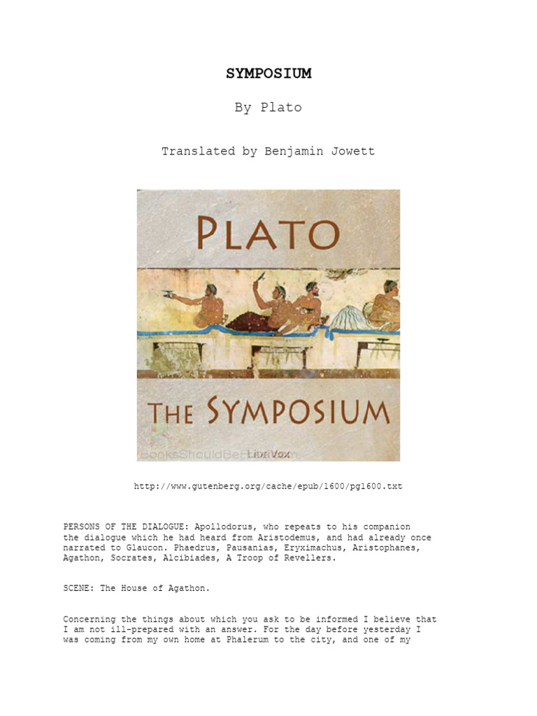Plato Symposium 380bc | PDF | Symposium (Plato)
