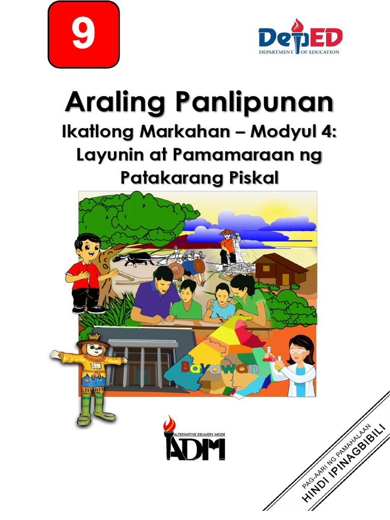 AP9 Q3 M4 Layunin at Pamamaraan NG Patakarang Piskal Week 6 Final 3 | PDF