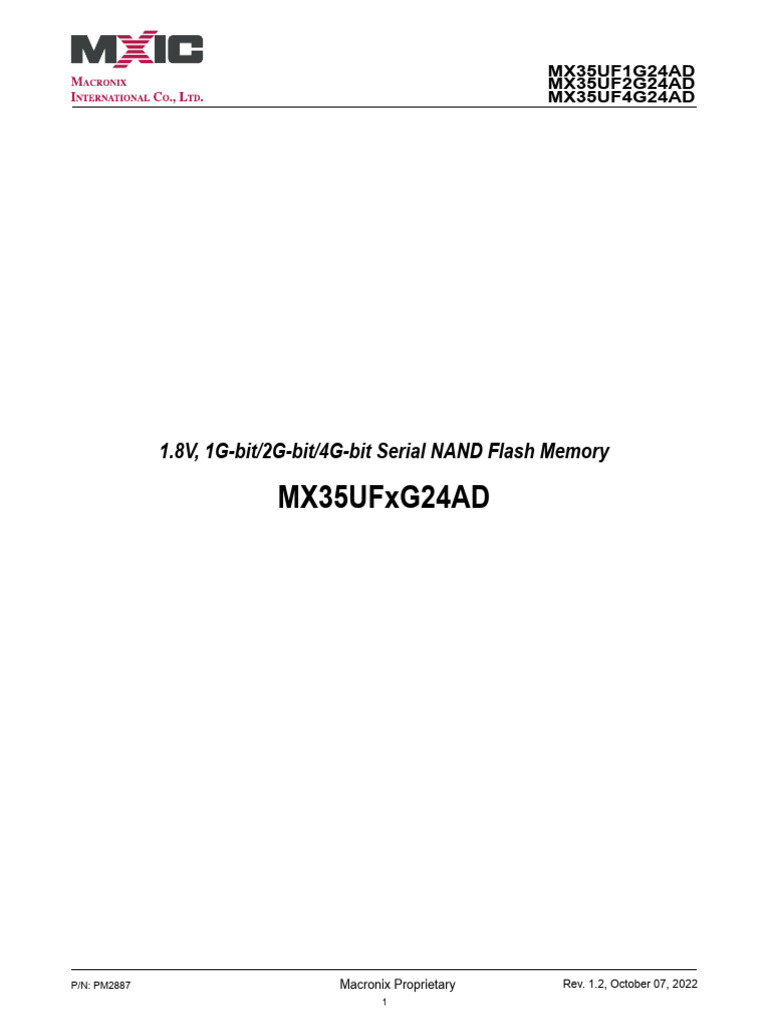 MX35UF4G24AD_2c_1_8V_2c_4Gb_2c | PDF | Flash Memory | Digital Technology