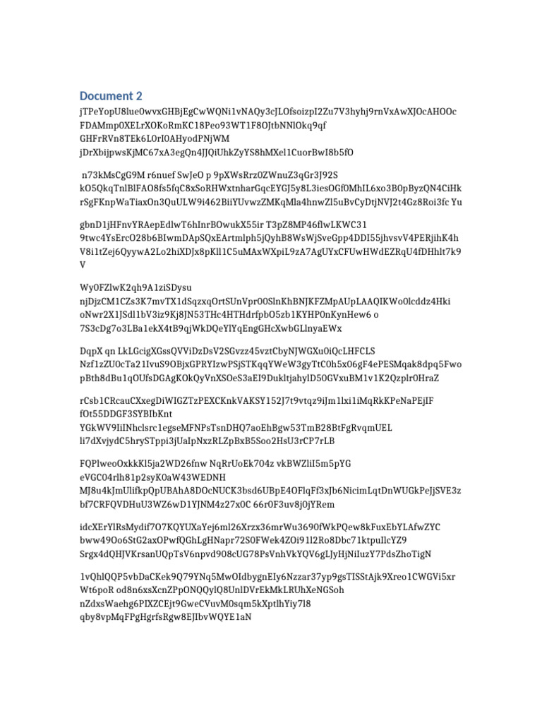 Document 2: Encrypted Data Strings | PDF