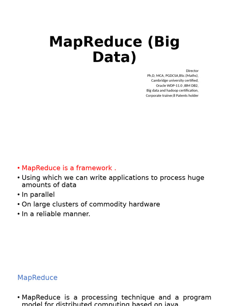Map Reduce | PDF | Map Reduce | Apache Hadoop Map Reduce | PDF | Map Reduce | Apache Hadoop