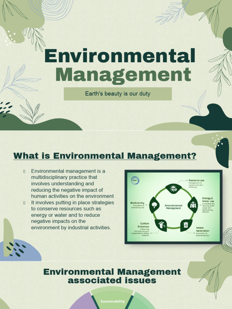 Understanding Environmental Management | PDF | Environmental Resource ...