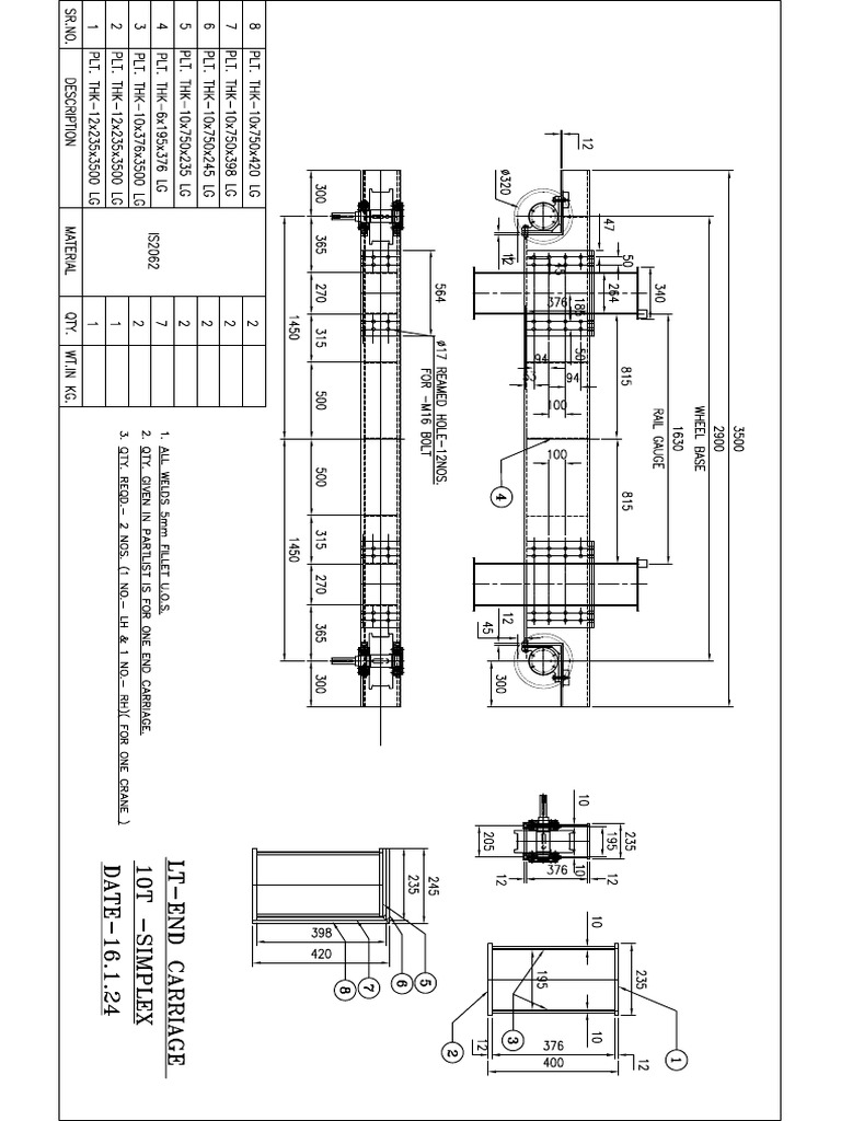 Simplex LT End Carriage-320-205 | PDF