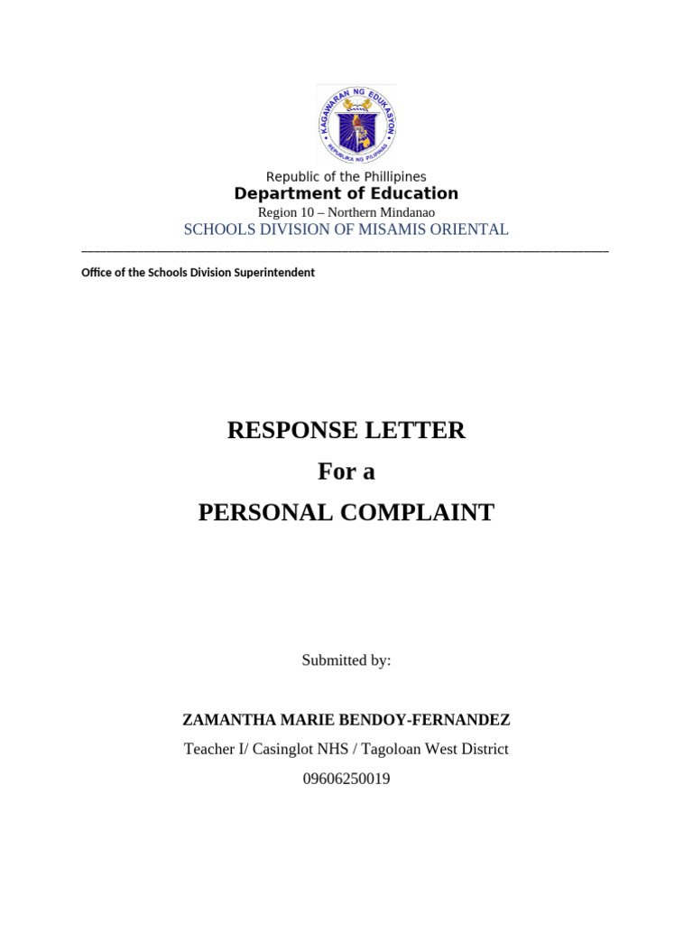 Deped Cover Page | PDF