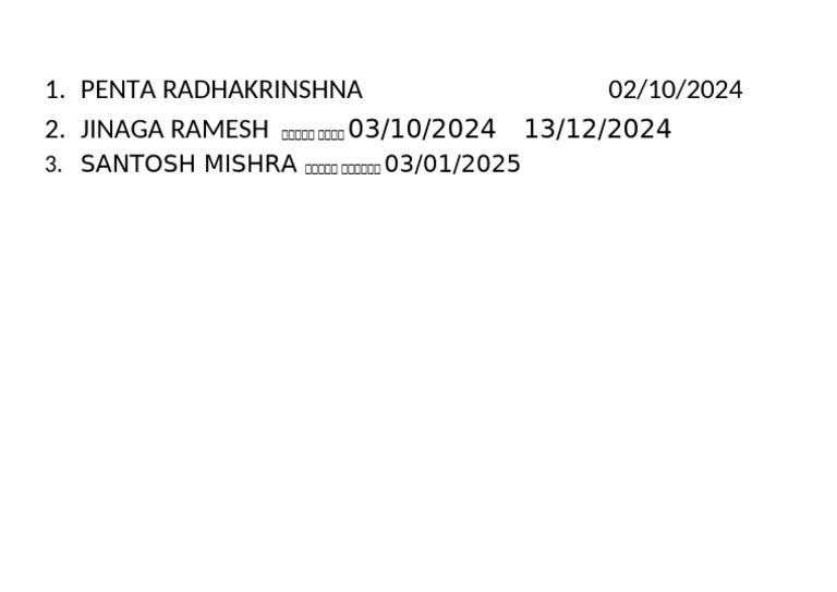 Penta Radhakrinshna 02/10/2024 2. Jinaga Ramesh | PDF