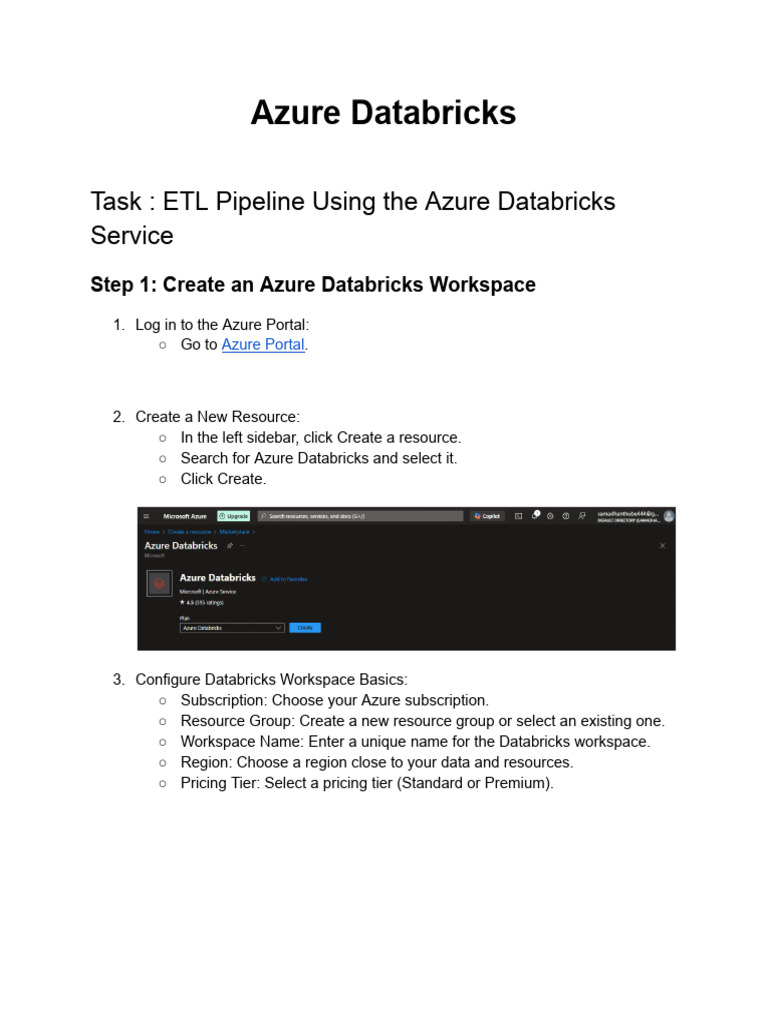 Azure Databricks | PDF | Computer Cluster | Databases
