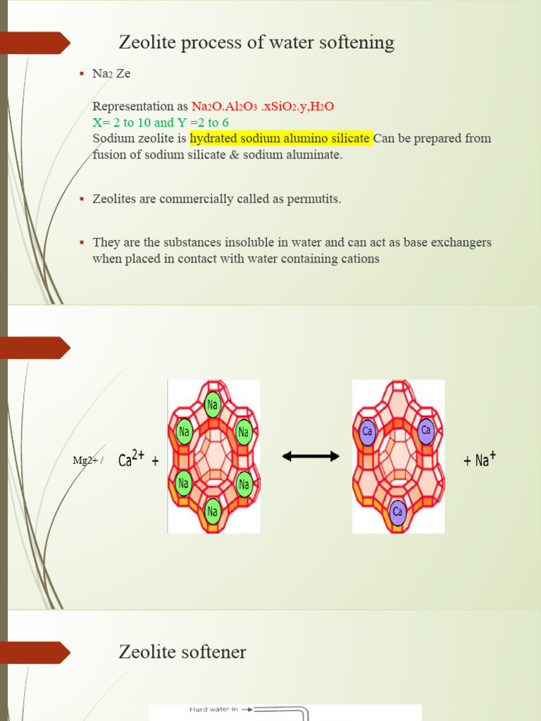 Zeolite Ion Exchange for Water Softening | PDF | Ion Exchange | Zeolite