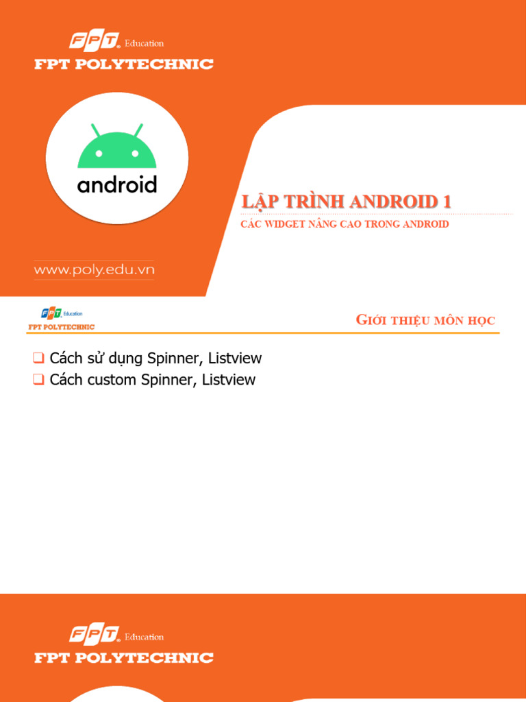 (Android01) Slide05 Spinner-ListView | PDF