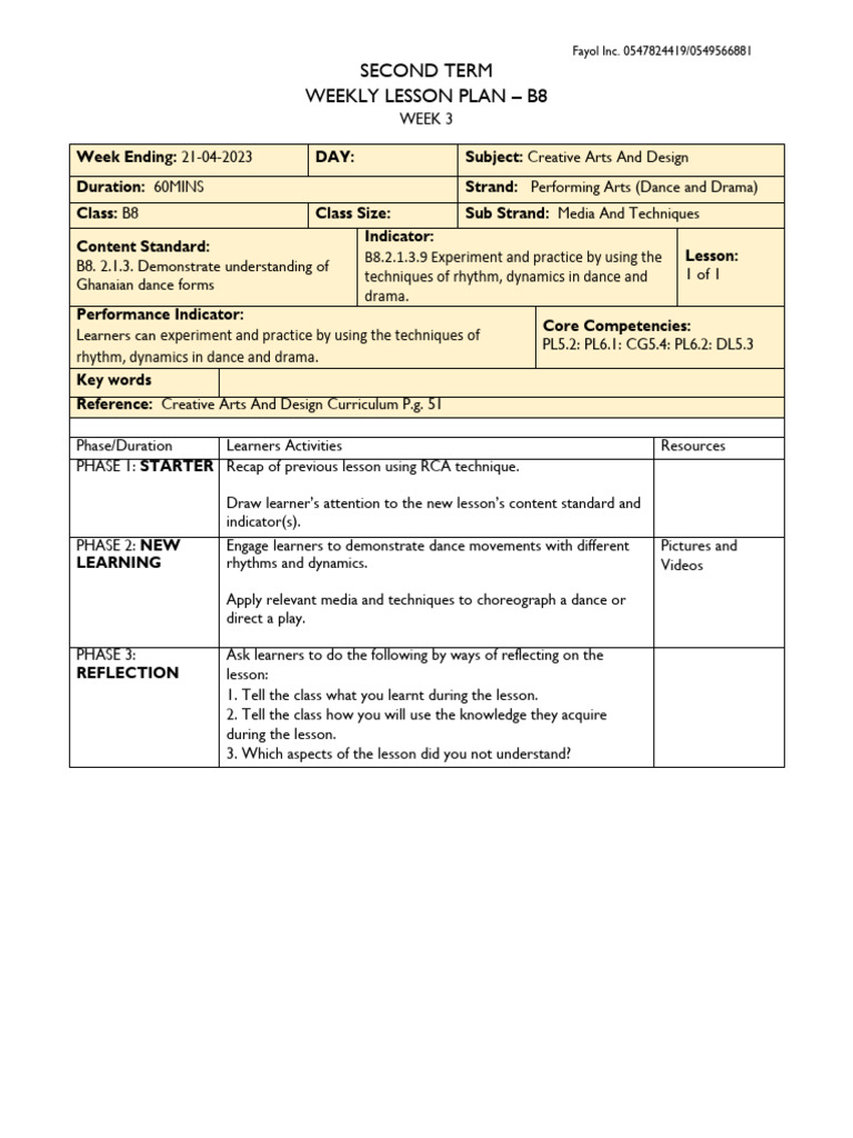 B8 Cad WK3 | PDF | Tempo | Psychology