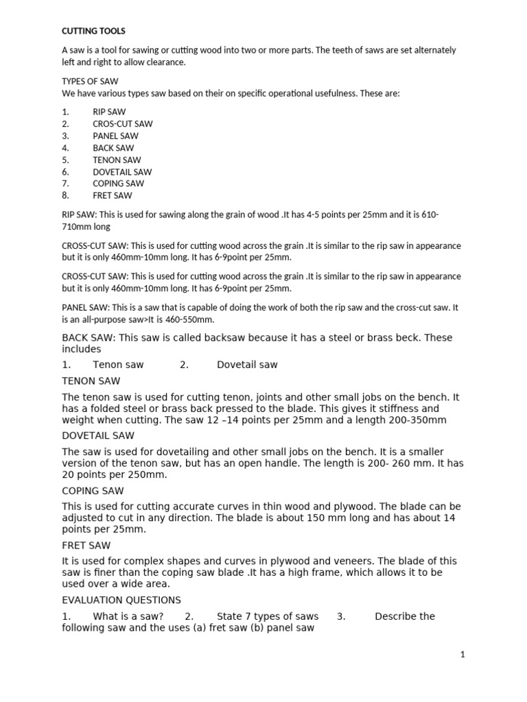 Basic Tech JSS 1 Third Term | PDF | Metalworking | Tools