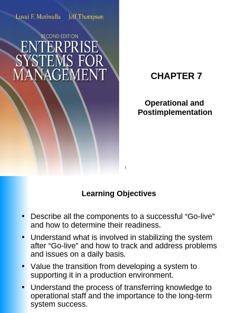 Chapter 7 Slides | PDF | Enterprise Resource Planning | Project Management