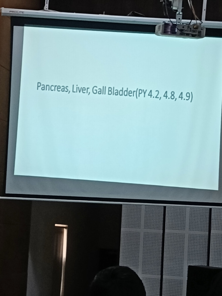 Pancreas Liver and Gall Bladder (GI TRACT 5th Class) | PDF