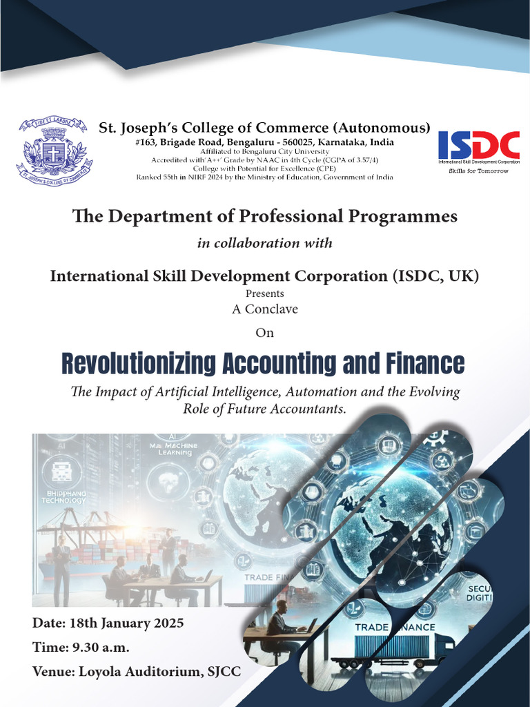 Professional Programme Conclave Brochure 2025 | PDF | College | Accounting