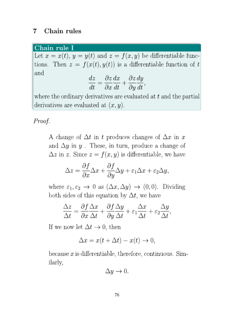 3.5 Chain Rule | PDF