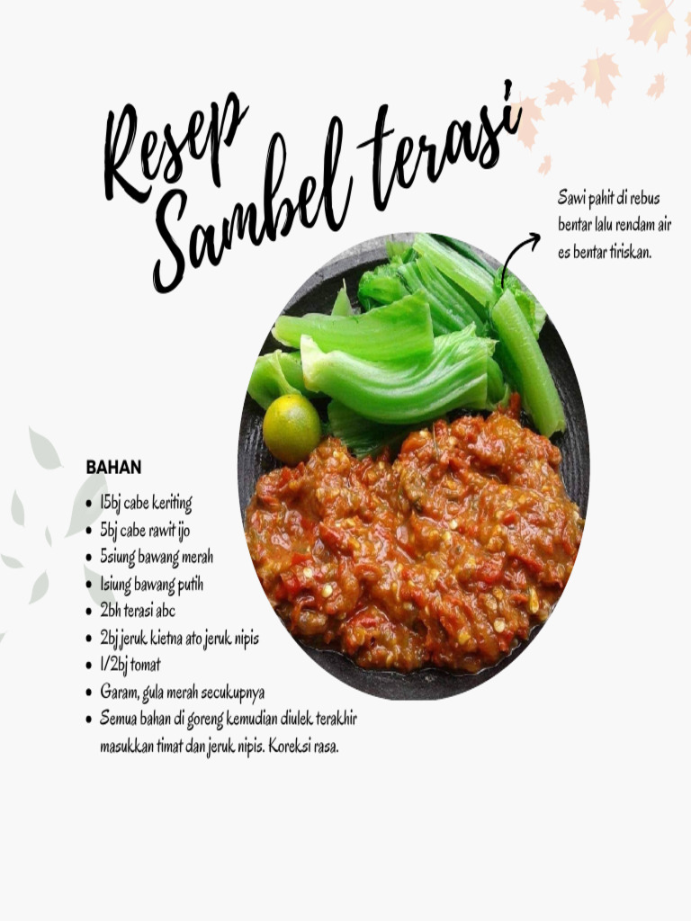 Sambel Terasi | PDF