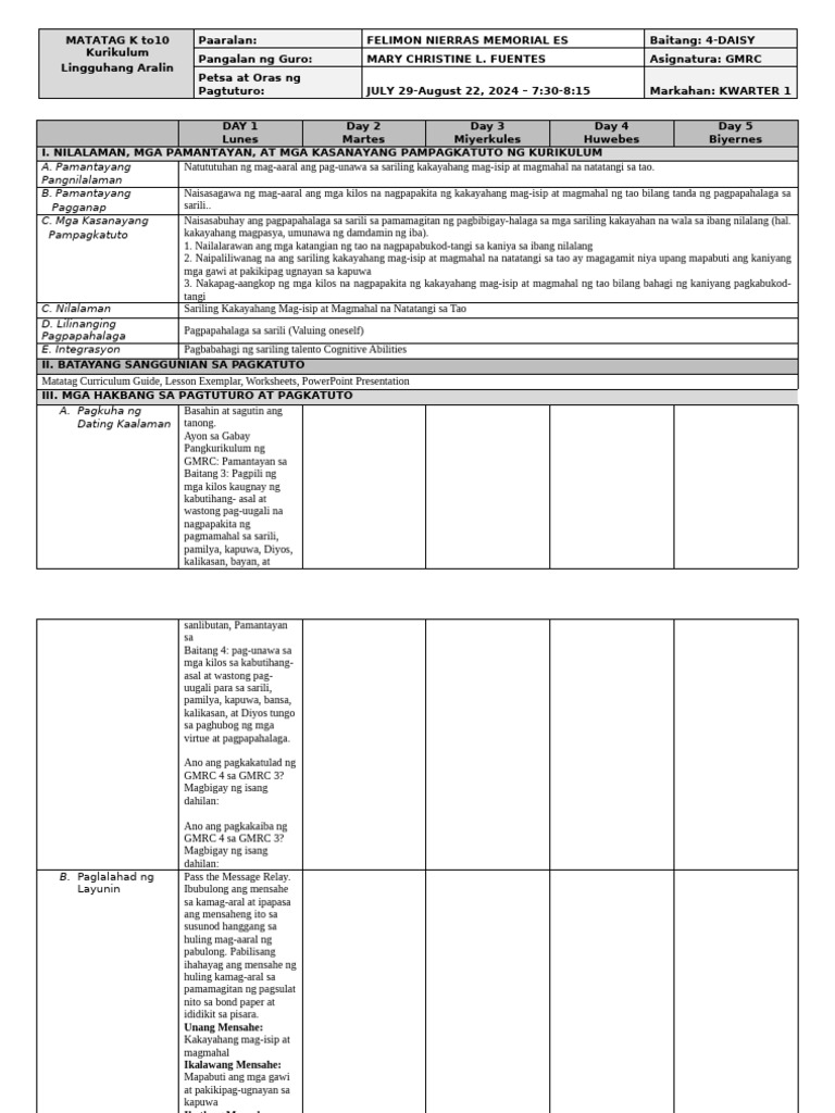Q1 GMRC W1 DLL | PDF