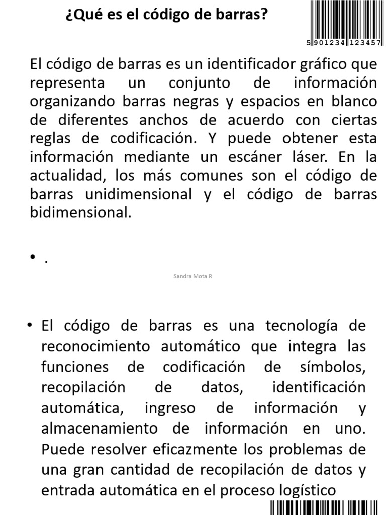 Qué Es El Código de Barras | PDF | Identificación de frecuencia de ...