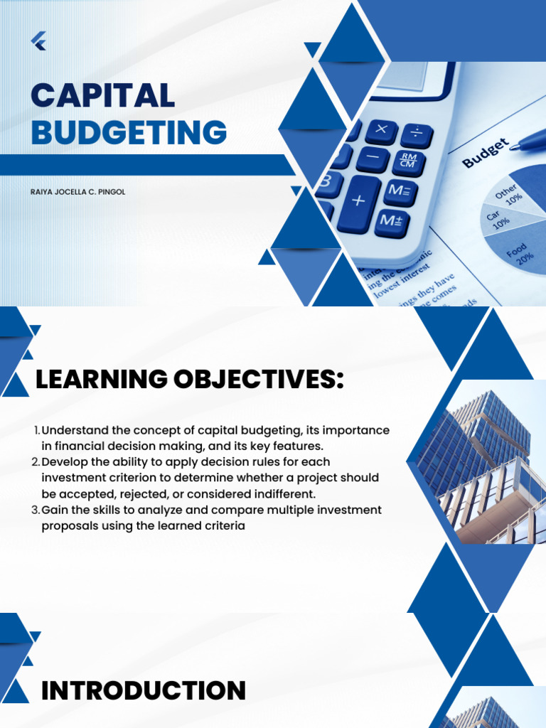 Pingol- Capital Budgeting | PDF | Net Present Value | Internal Rate Of Return