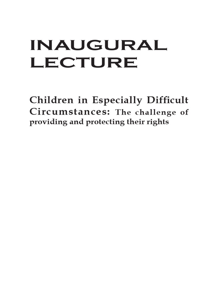 Ayaya Inaugural Lecture 21 | PDF | Violence | Child Abuse