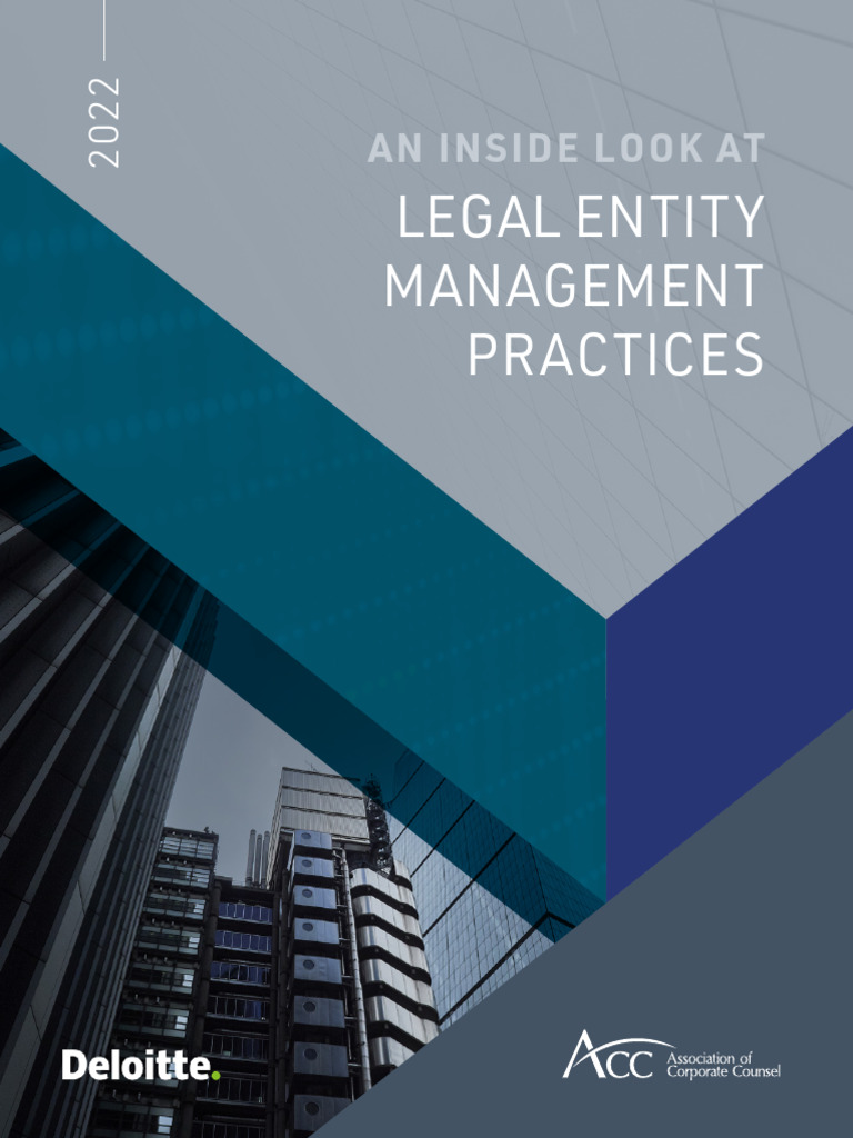 ACC 2022 Inside Look LEM Practices Report | PDF | Governance | Taxes