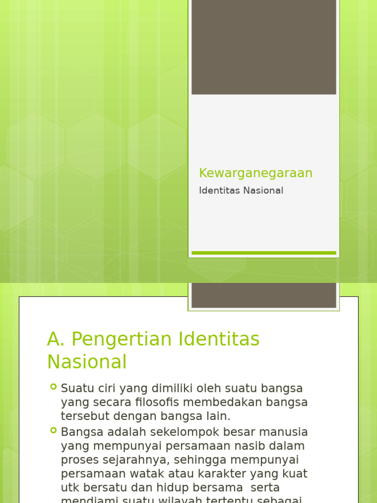 Identitas Nasional dan Kewarganegaraan | PDF
