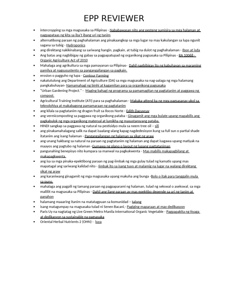 Epp Reviewer | PDF