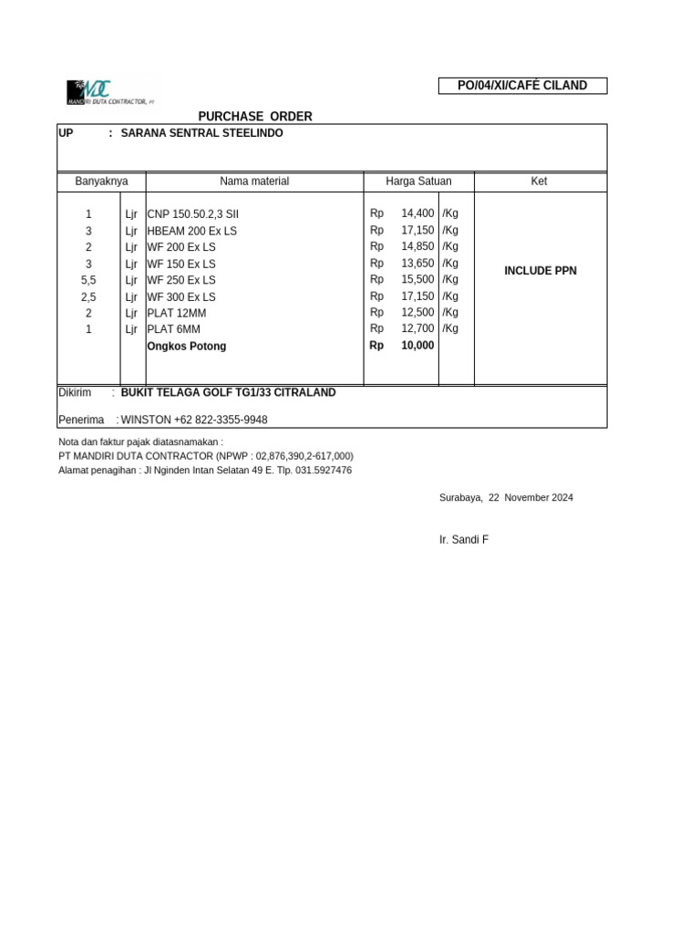 Po Cafe Ctralndd | PDF