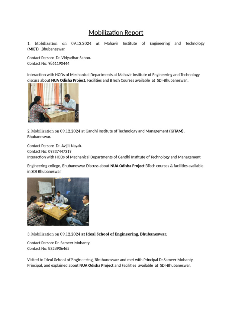 Mobilization Report - 09.12.2024 | PDF