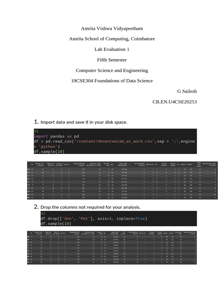 FoDS_Lab_eval1_word | PDF | Body Mass Index | Statistical Analysis