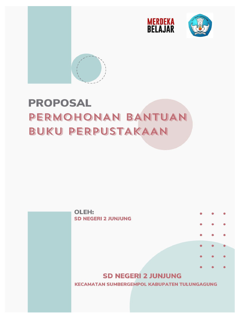 Proposal Permohonan Bantuan Buku Perpustakaan | PDF
