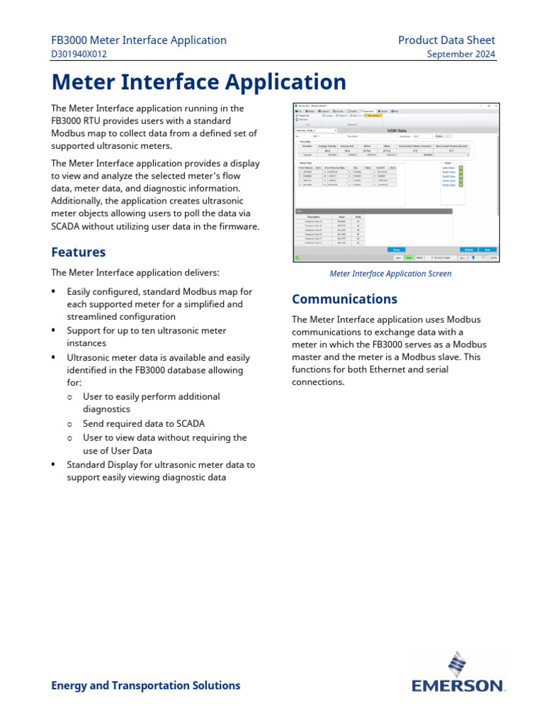 FB3000 Modbus Meter Interface Guide | PDF | Interface (Computing ...