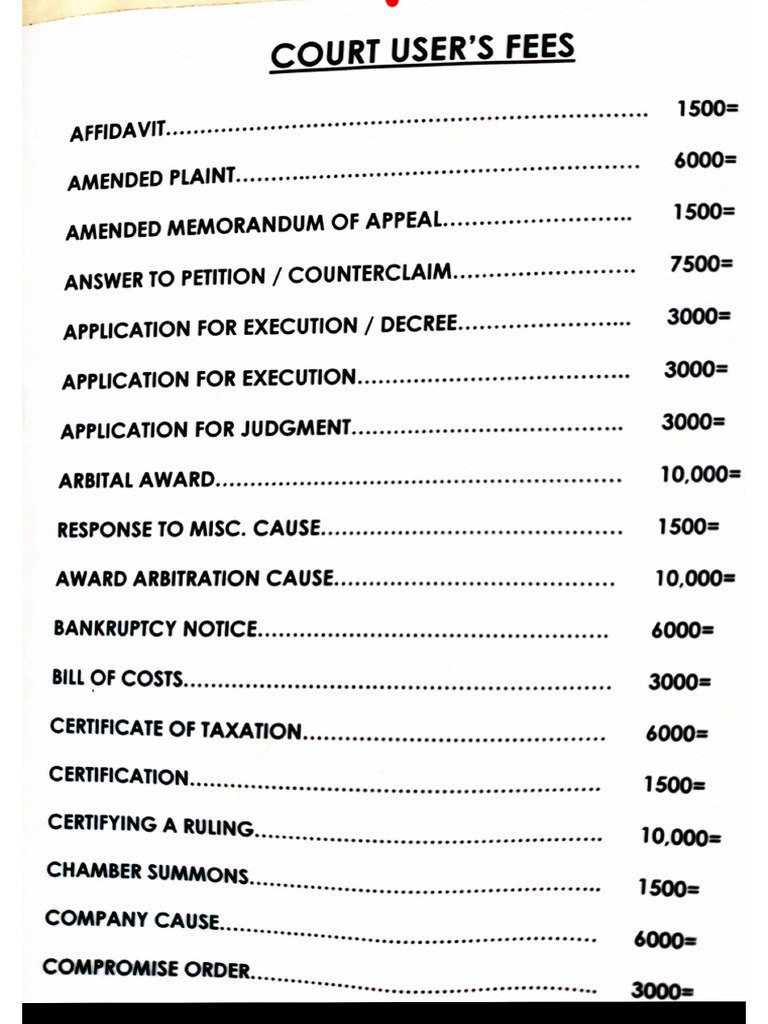 Court Fees Structure | PDF
