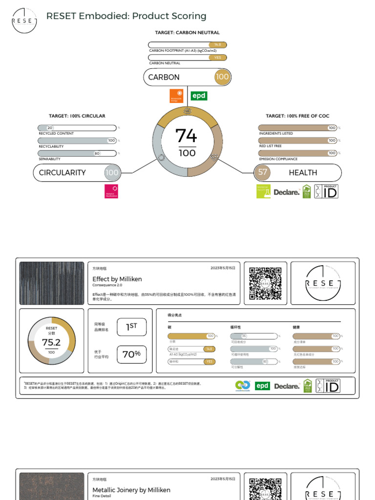RESET Embodied Score Cards - 0508 - CN | PDF