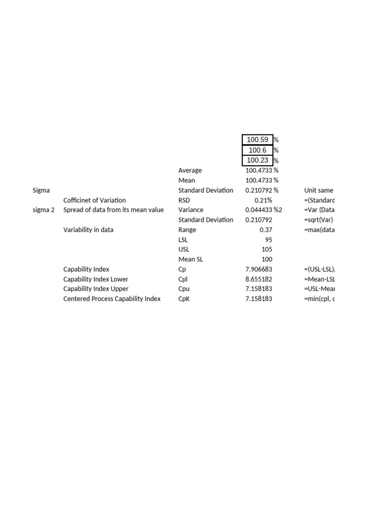 cpk cpl | PDF | Standard Deviation | Sampling (Statistics)
