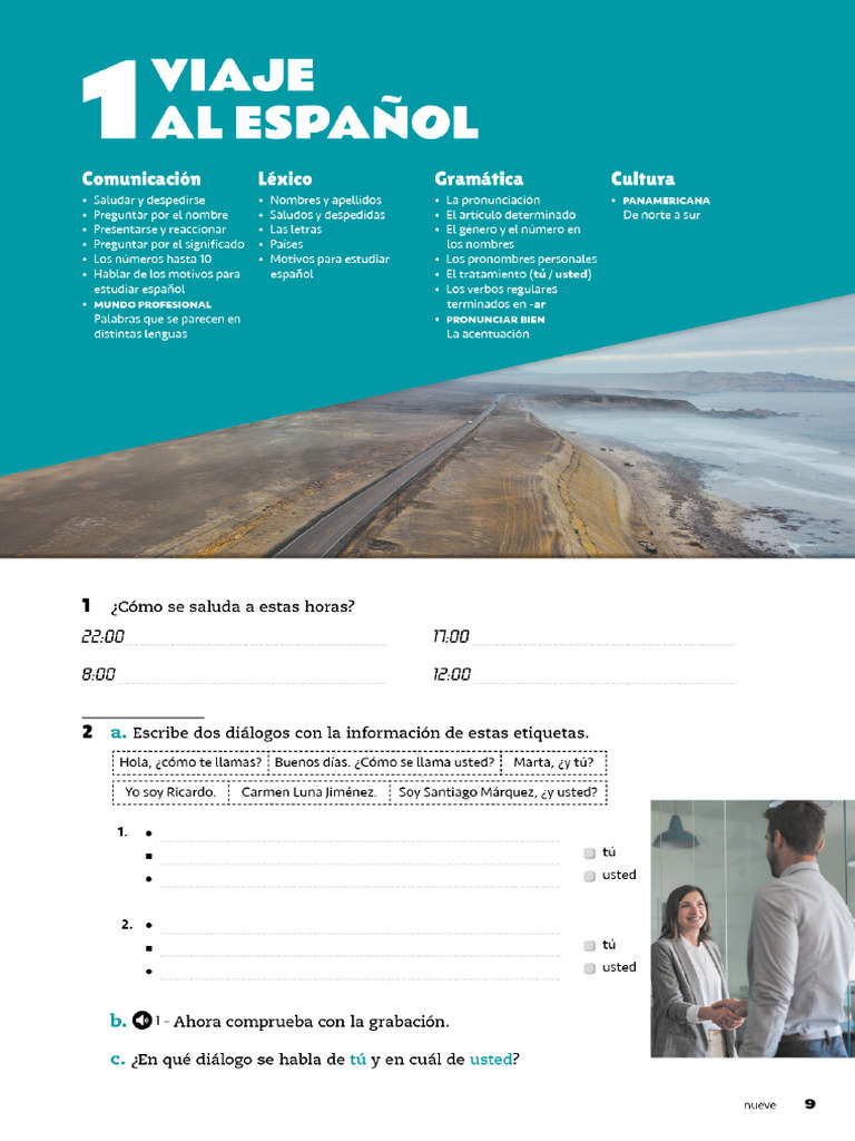 Span 1000 Unit 1 WorkBook | PDF