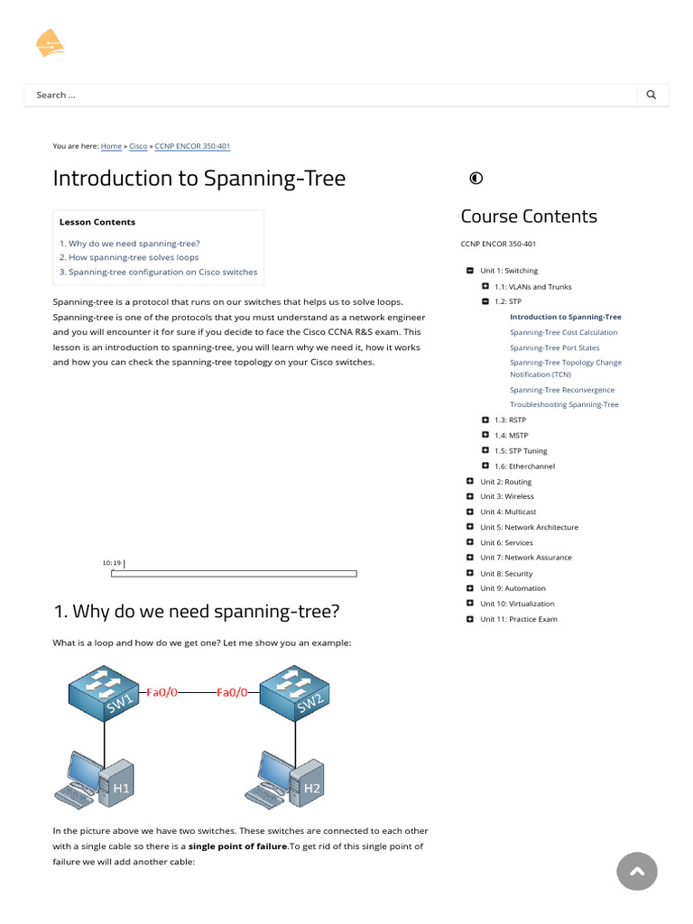 Introduction to Spanning-Tree | PDF | Networking Standards | Telecommunications