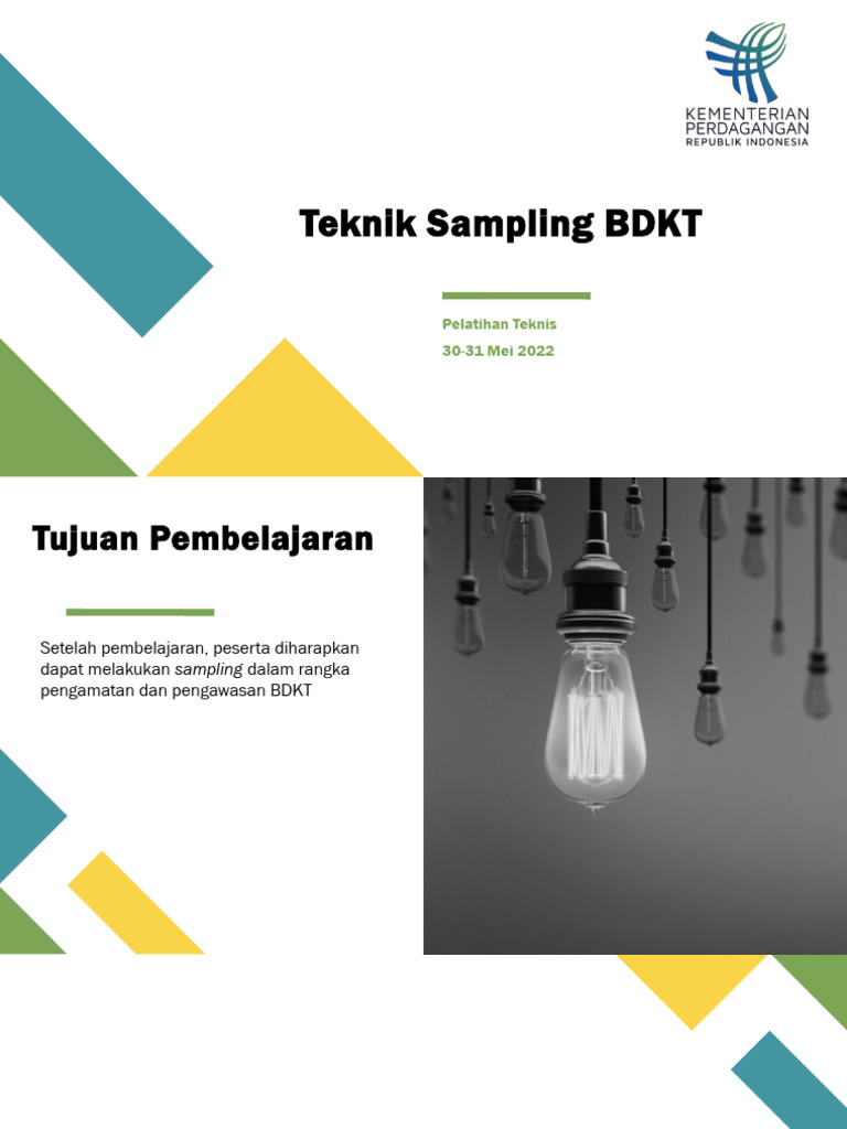 Teknik Sampling untuk Pengujian BDKT | PDF