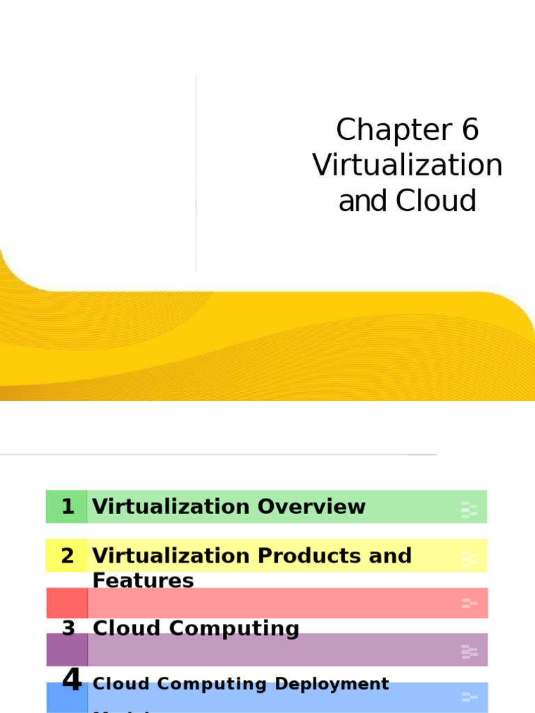 Chapter_6 Virtualization and Cloud | PDF | Virtualization | Cloud Computing