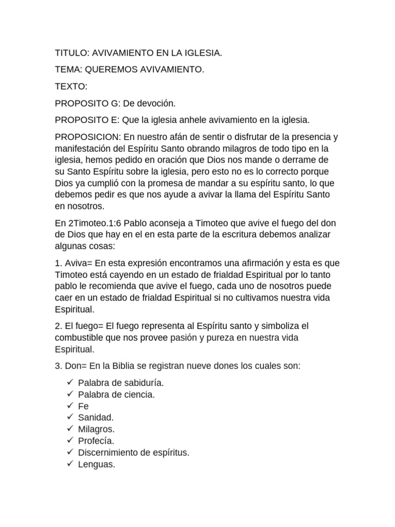 Avivar la Llama Espiritual | PDF