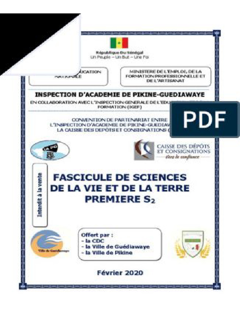 Fascicule de Svt | PDF