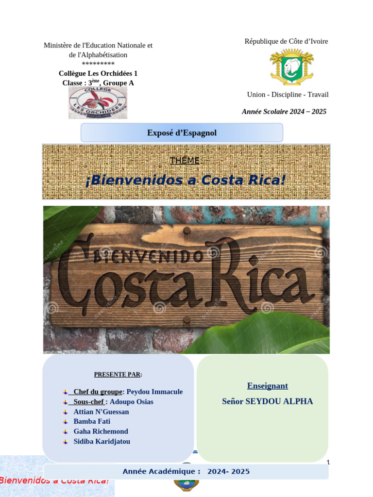 Descubre Costa Rica: Cultura y Geografía | PDF | Costa Rica