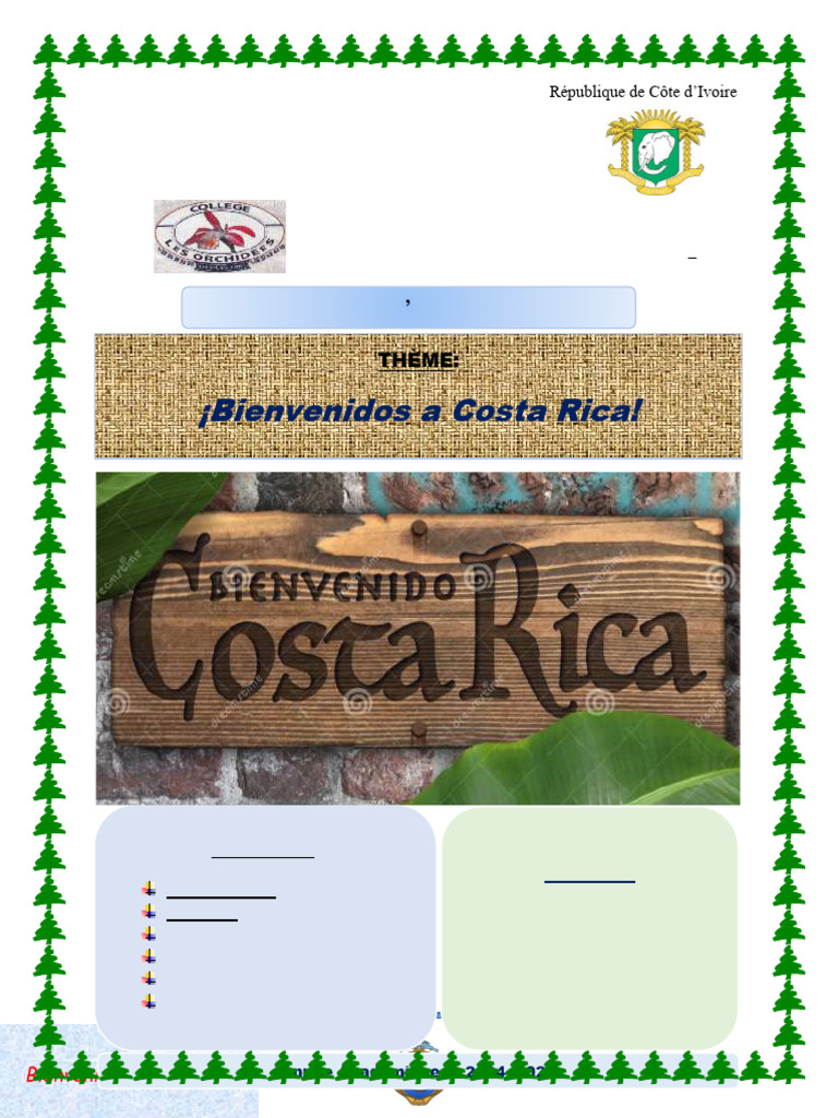 Expose Bienvenidos a Costa Rica | PDF | Costa Rica