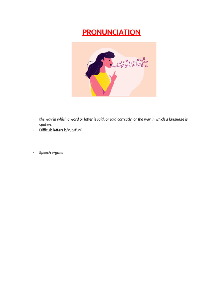 PRONUNCIATION | PDF