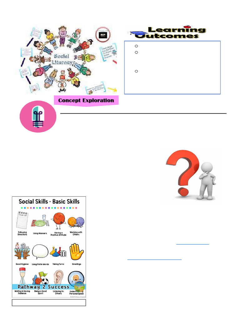 Module VI - Social Literacy | PDF | Empathy | Social Skills