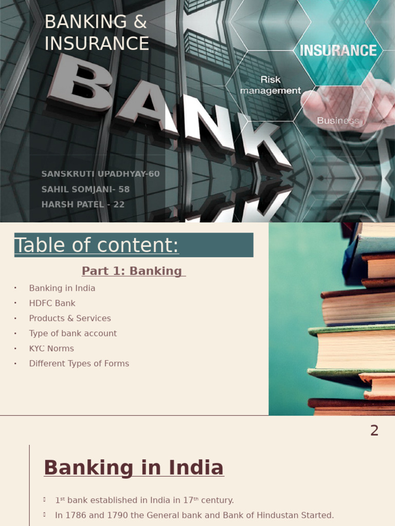 Overview of Banking and Insurance in India | PDF | Insurance | Indemnity