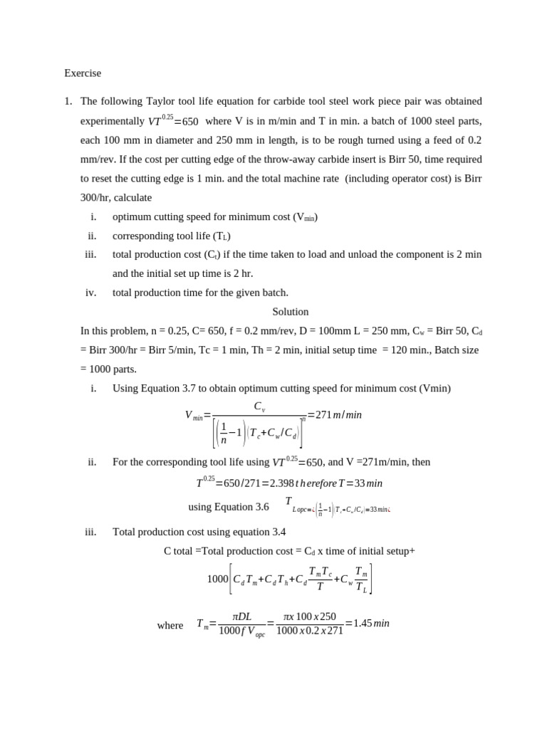 Machining Cost Calculation Guide | PDF | Metalworking